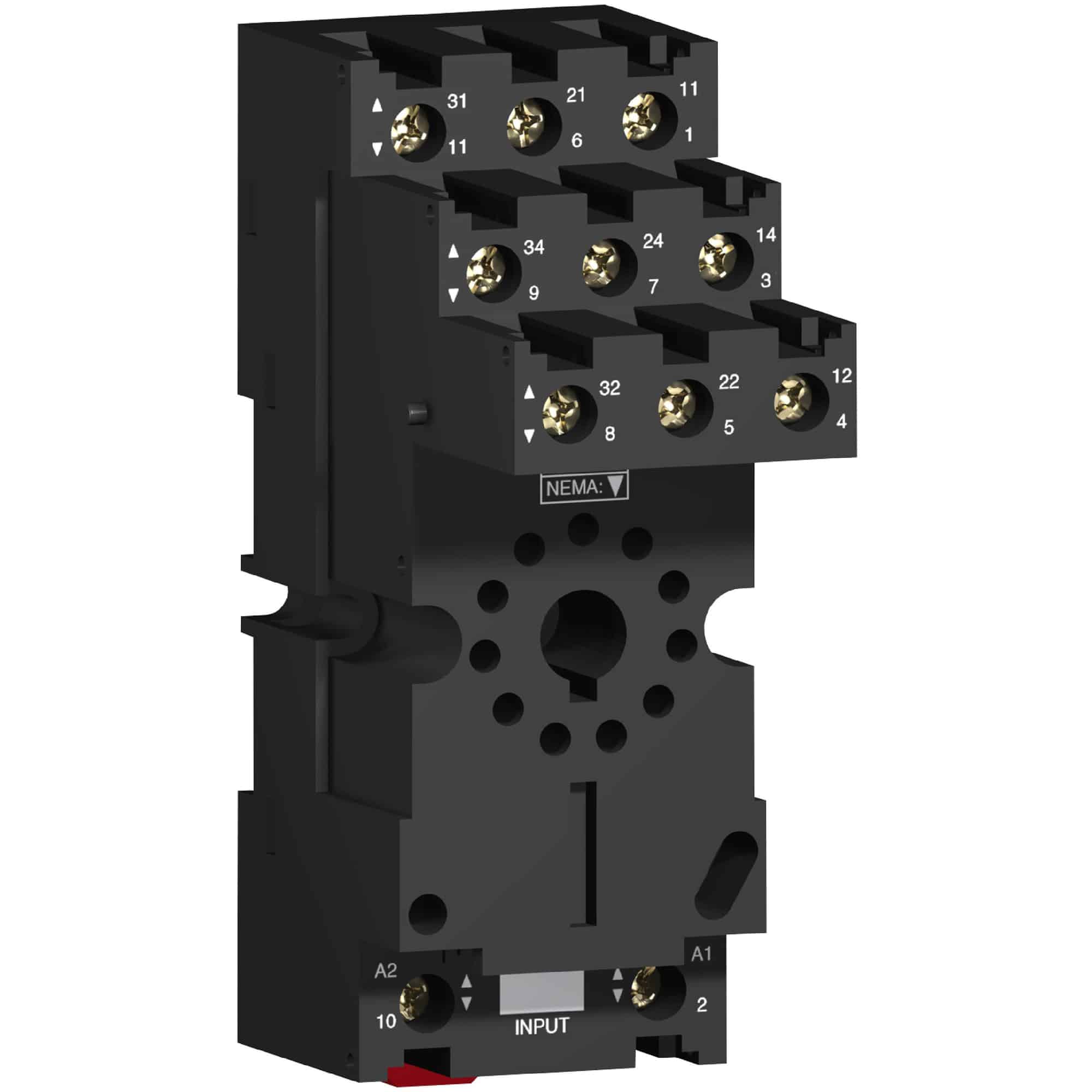 Soclu releu Schneider, 11 fastoane, pentru seria RUMC32, RUZSC3M ...