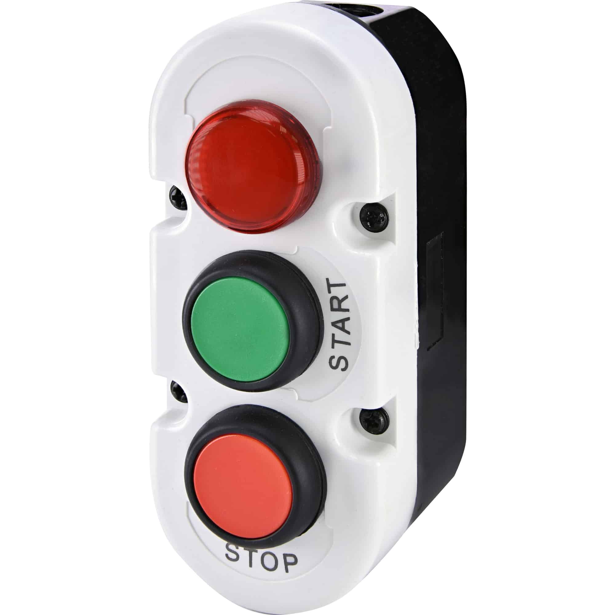 Cutie pentru comanda ETI, 3 butoane, LED/verde/rosu, LED/START/STOP ...