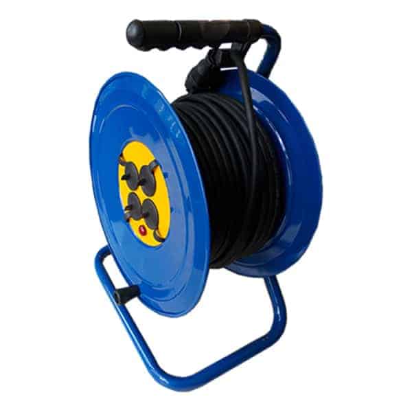 Derulator tambur metalic ECA, trafic greu, 4 prize, 2P+E, 40 metri ...