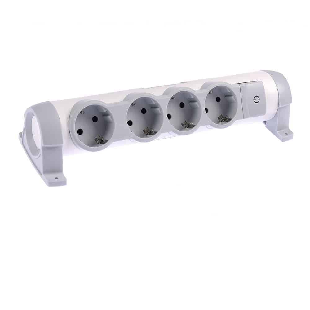 Multipriza 4 posturi Legrand, 2P+E, intrerupator, alb, 16A Electric Casa