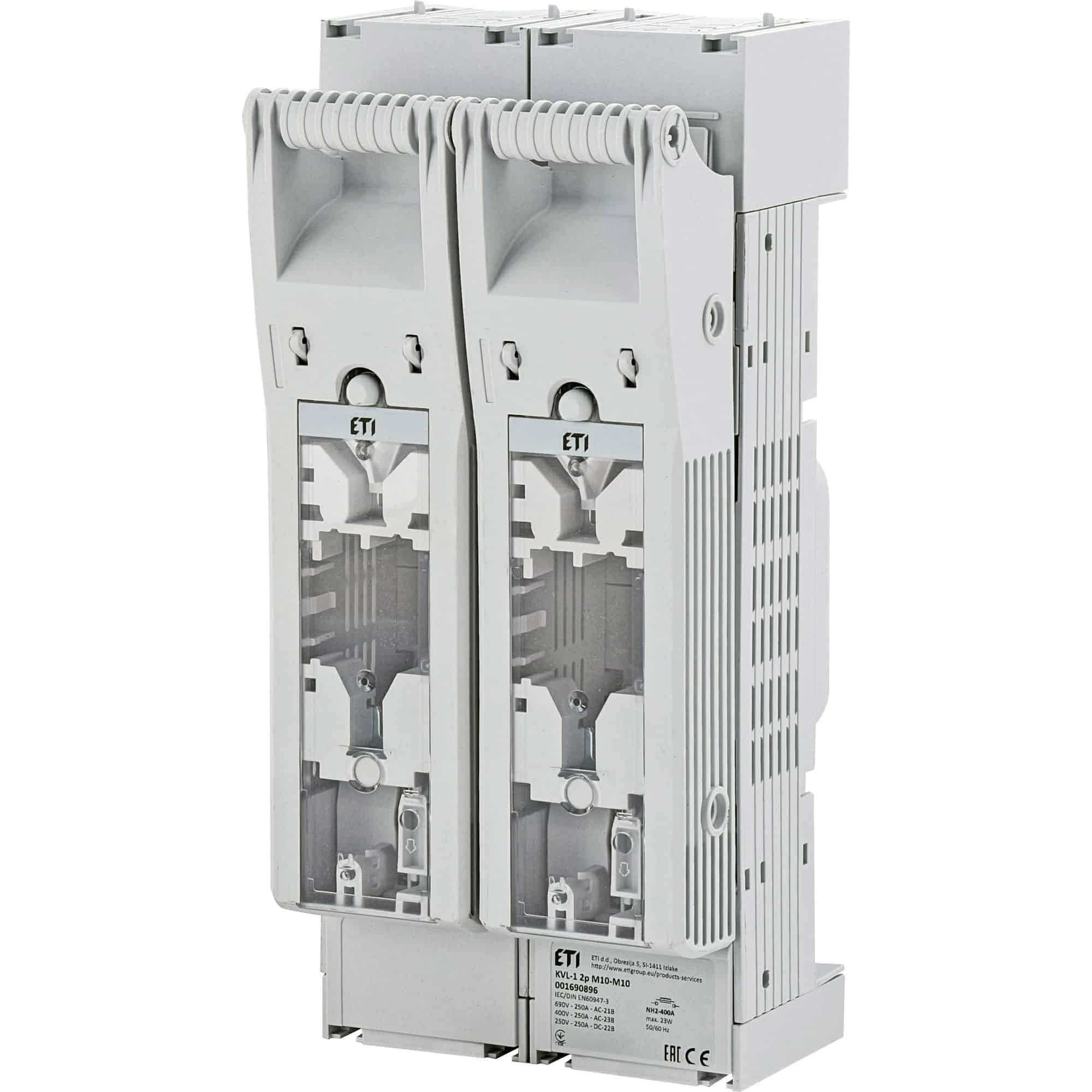 Separator MPR ETI, orizontal, 2P, M10, Gr.1, cu prindere pe placa de ...