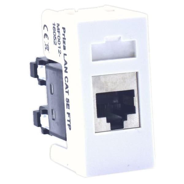 Priza modulara FTP RJ45 Comtec, cat.5e, alb, 1M, Stil premium, MF0012 ...