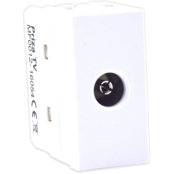 Priza modulara TV Comtec, alb, 1M, Stil premium Electric Casa