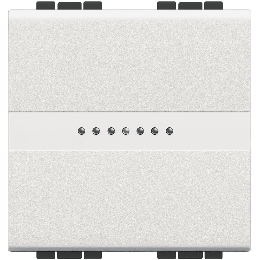 Intrerupator modular cap cruce Bticino, alb, 2M, Living-Light Electric Casa