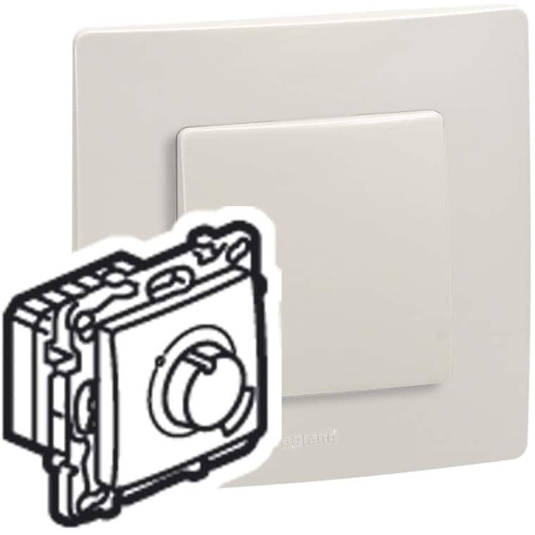 Mecanism intrerupator cu termostat Legrand, de camera, incastrat, ivoar ...