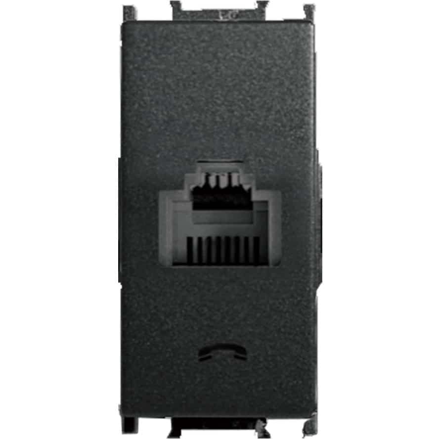 Priza modulara telefon RJ11 cat.3 Panasonic, negru, 1M, Thea Optima ...