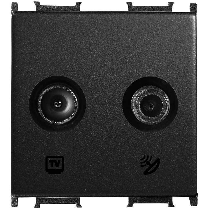 Priza modulara TV-SAT Panasonic, negru, 2M, Thea Optima Electric Casa