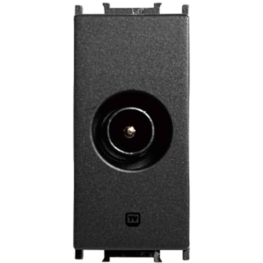 Priza modulara TV Panasonic, de capat, negru, 1M, Thea Optima, P-TO.TV ...