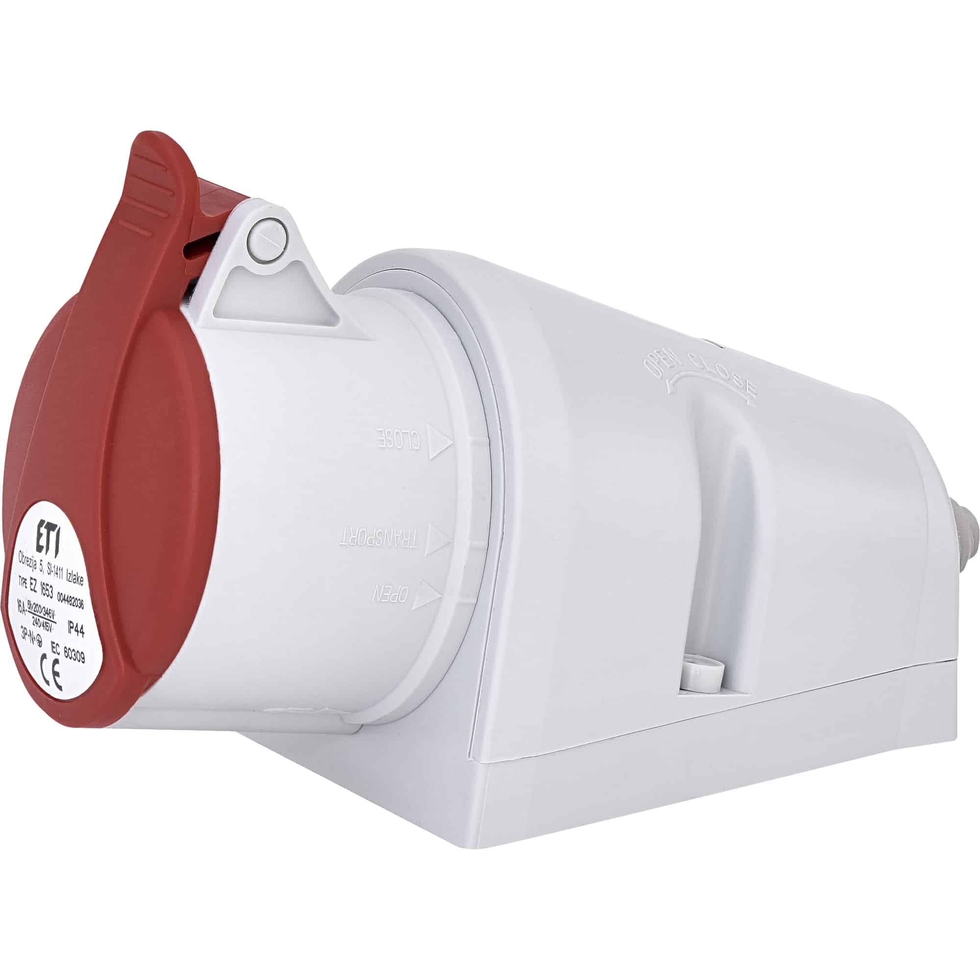 Priza trifazica ETI, IP44, aplicata, 3P+N+E, 16A , 004482036 Electric Casa