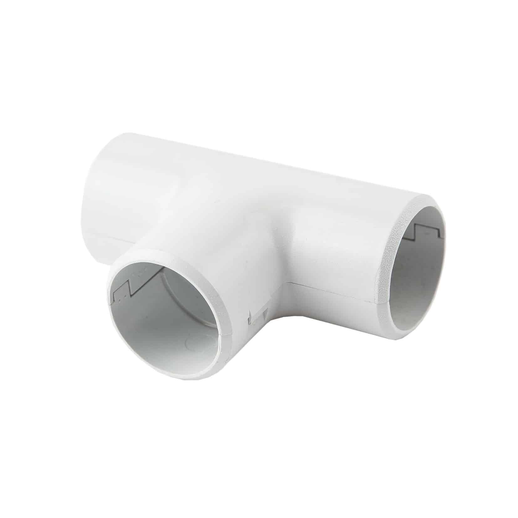 Derivatie ''T'' tub PVC Gewiss, demontabila, 32mm, gri Electric Casa