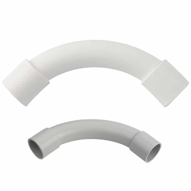 Cot 90 grade tub PVC ECA, 32mm, alb Electric Casa