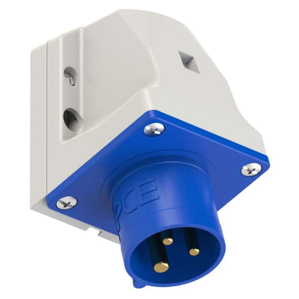 Stecher monofazic PCE, IP44, aplicat, 2P+E, 16A , 513-6 Electric Casa