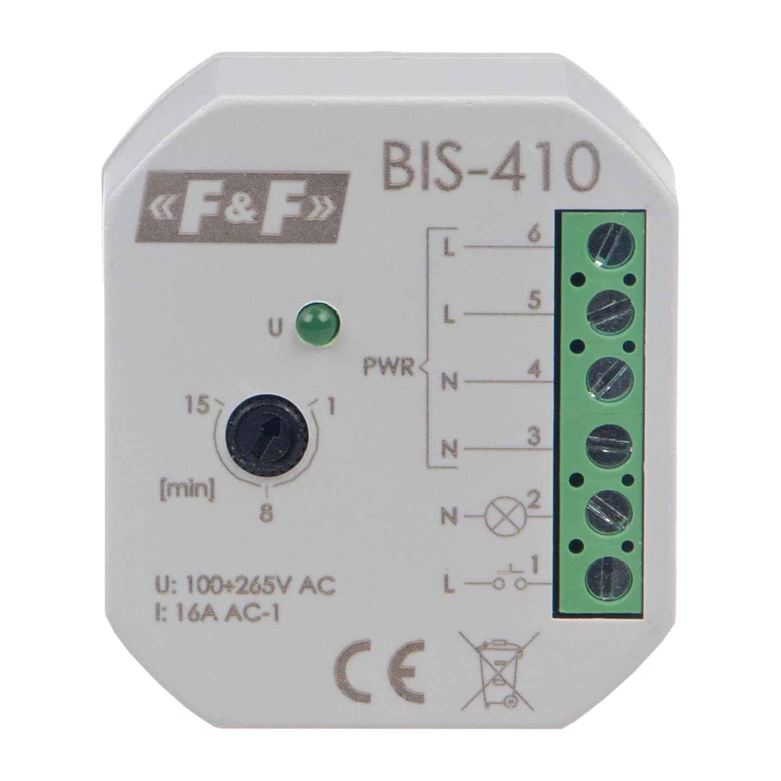 Releu bistabil F&F, 265VAC, 16A, 1ND, BIS-410 Electric Casa