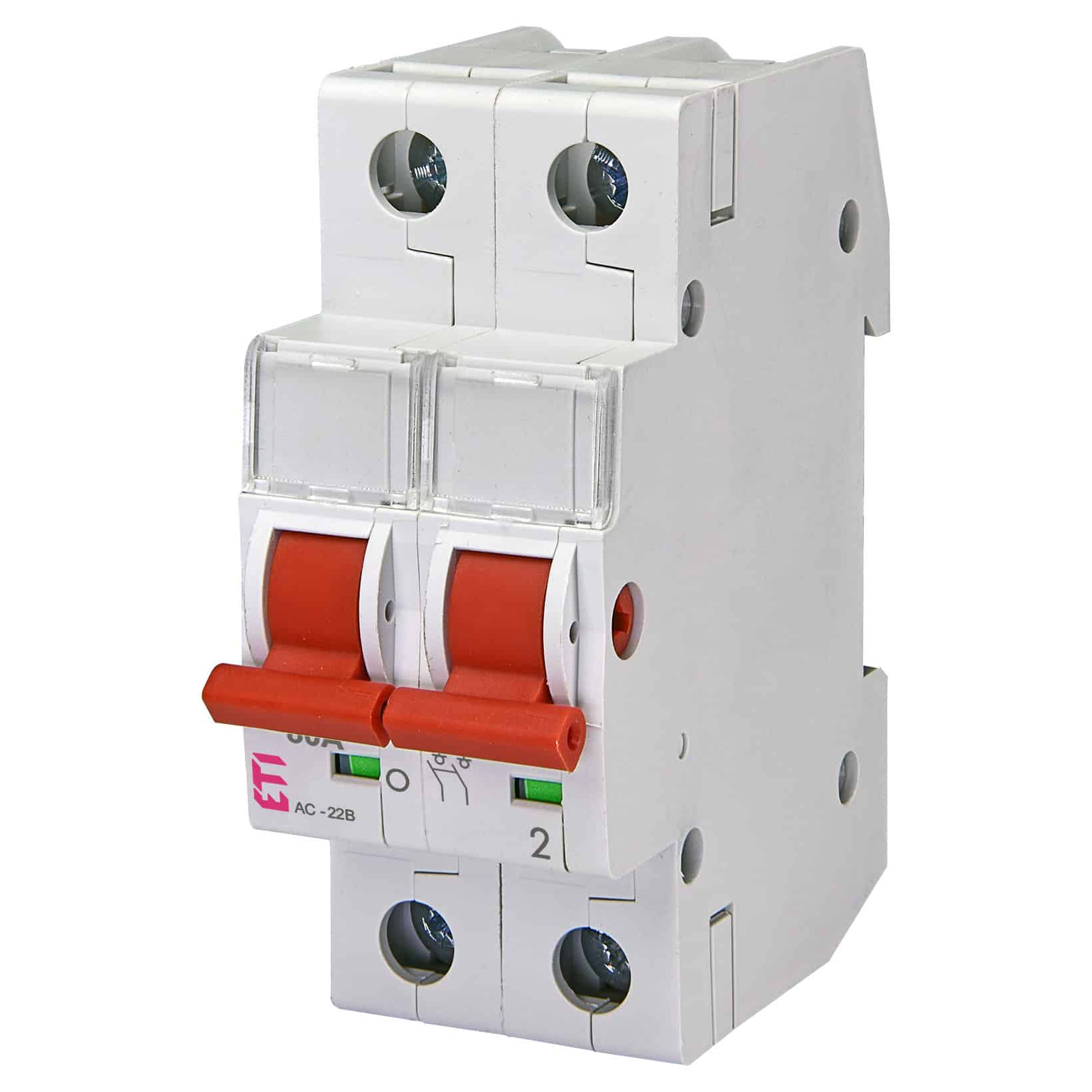 Separator compact ETI, 2P, 80A, 400VAC, 002423215 Electric Casa