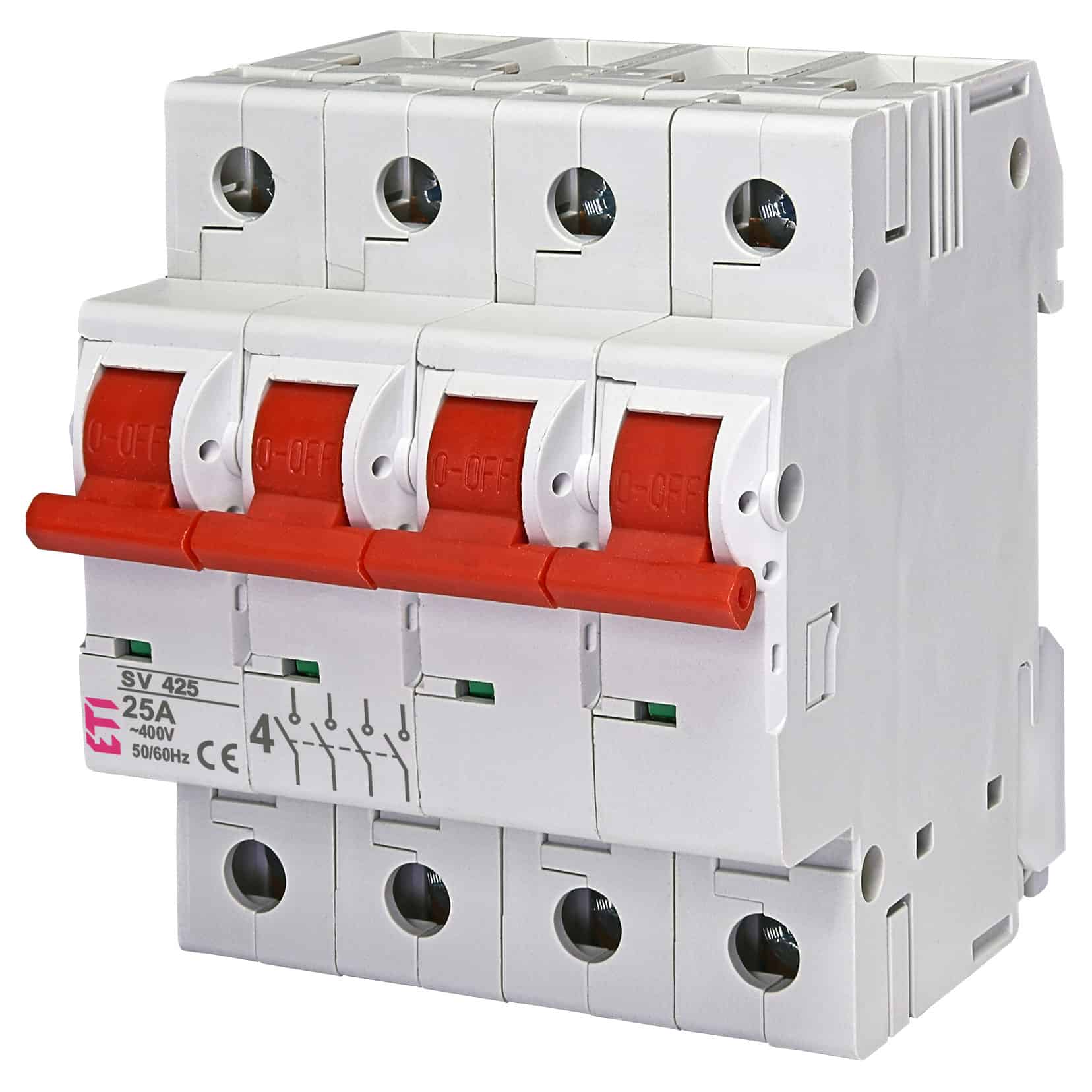 Separator compact ETI, 4P, 25A, 400VAC, 002423422 Electric Casa