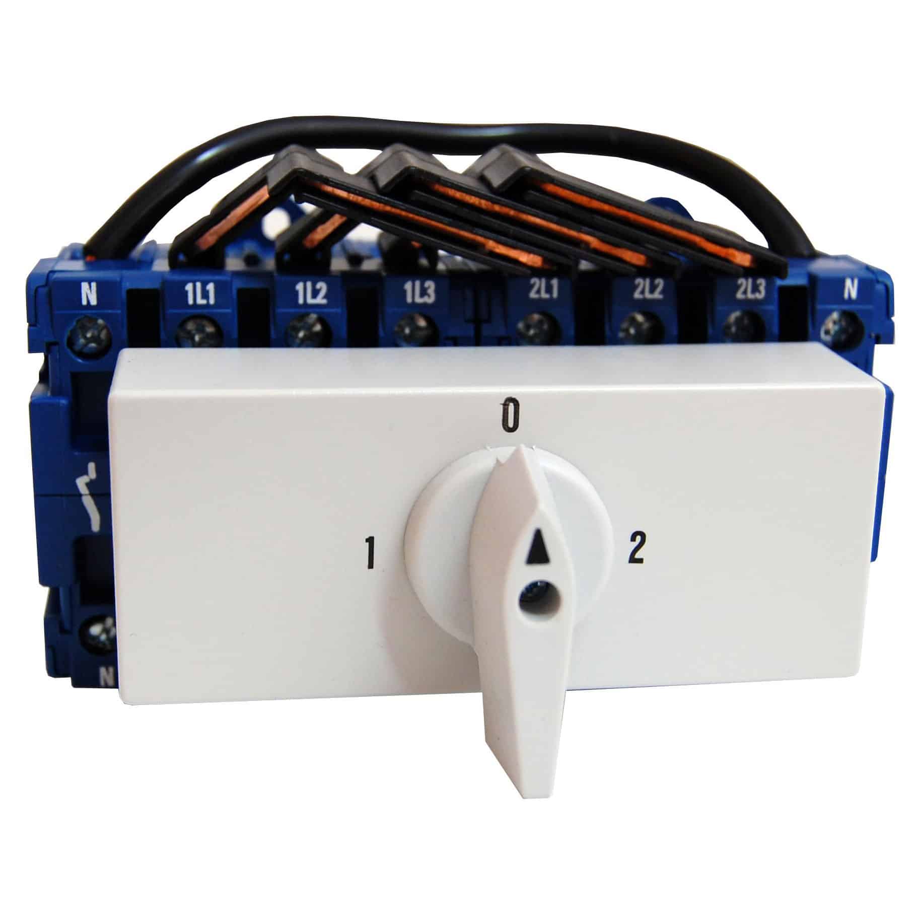 Comutator principal Schrack, 3P, 63A, 22kW, modular, 1-0-2, IP40 ...