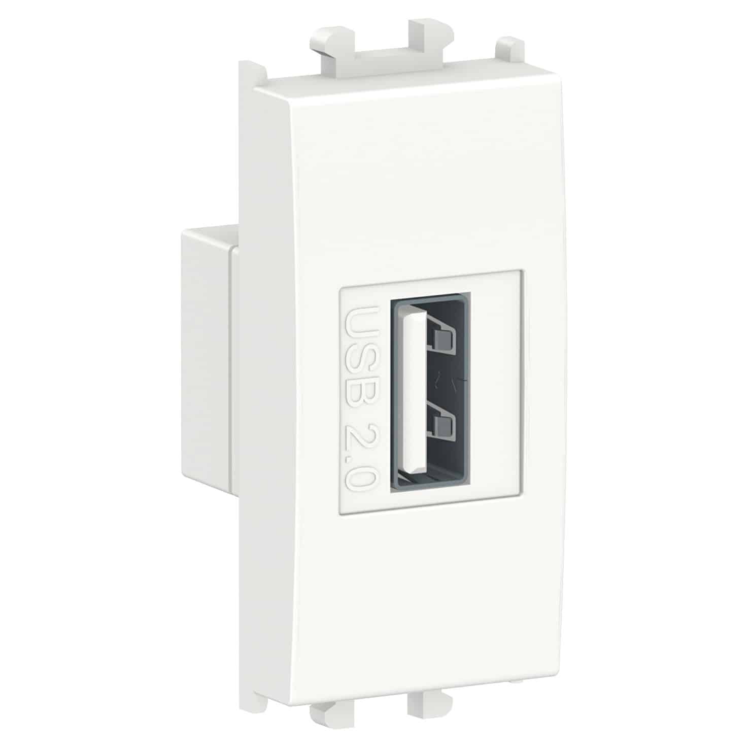 Priza modulara USB Schneider, alb, 1M, tip A, Easy Styl Electric Casa