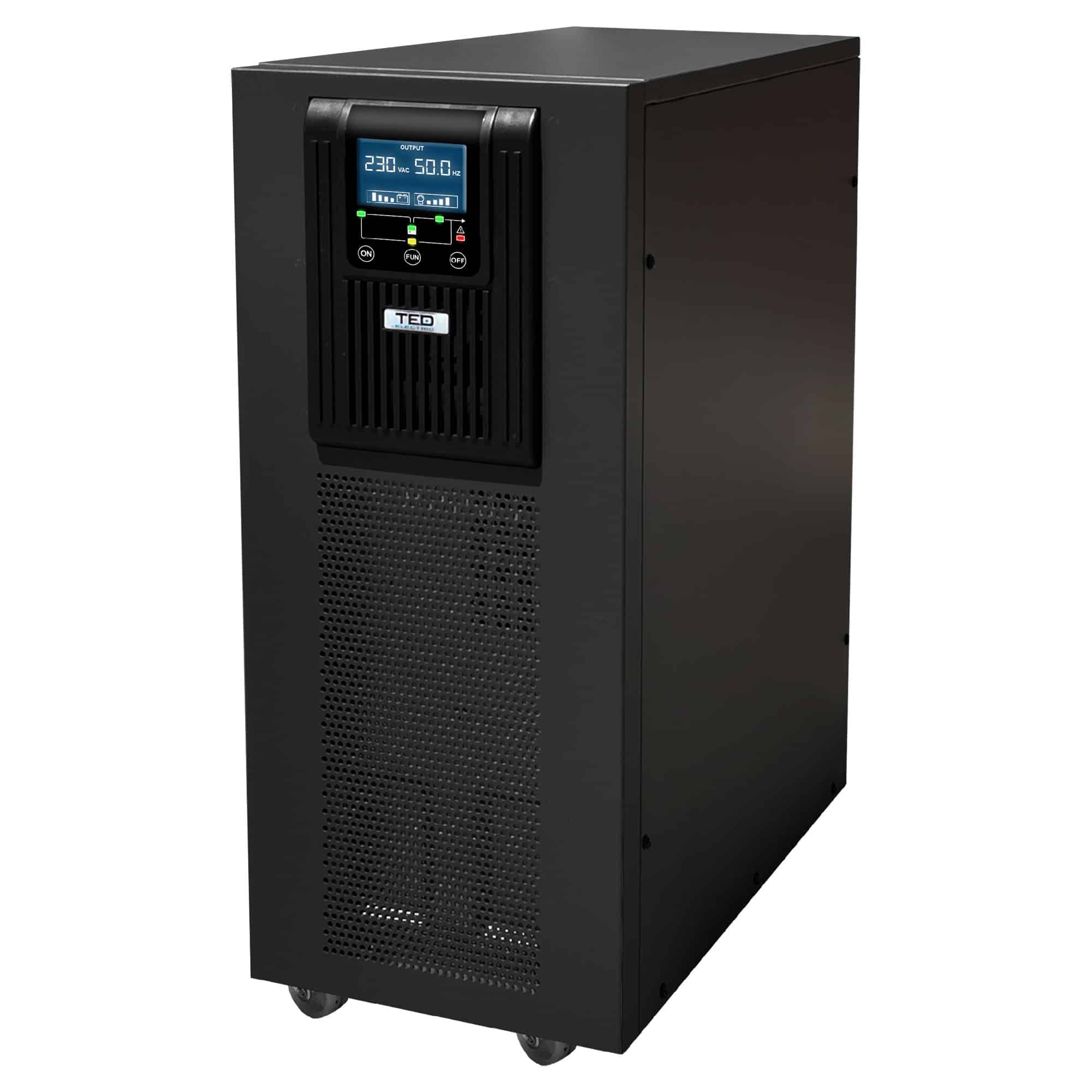 UPS cu functie de stabilizare, 6.0KVA, 230VAC, TED, Tower Dubla ...