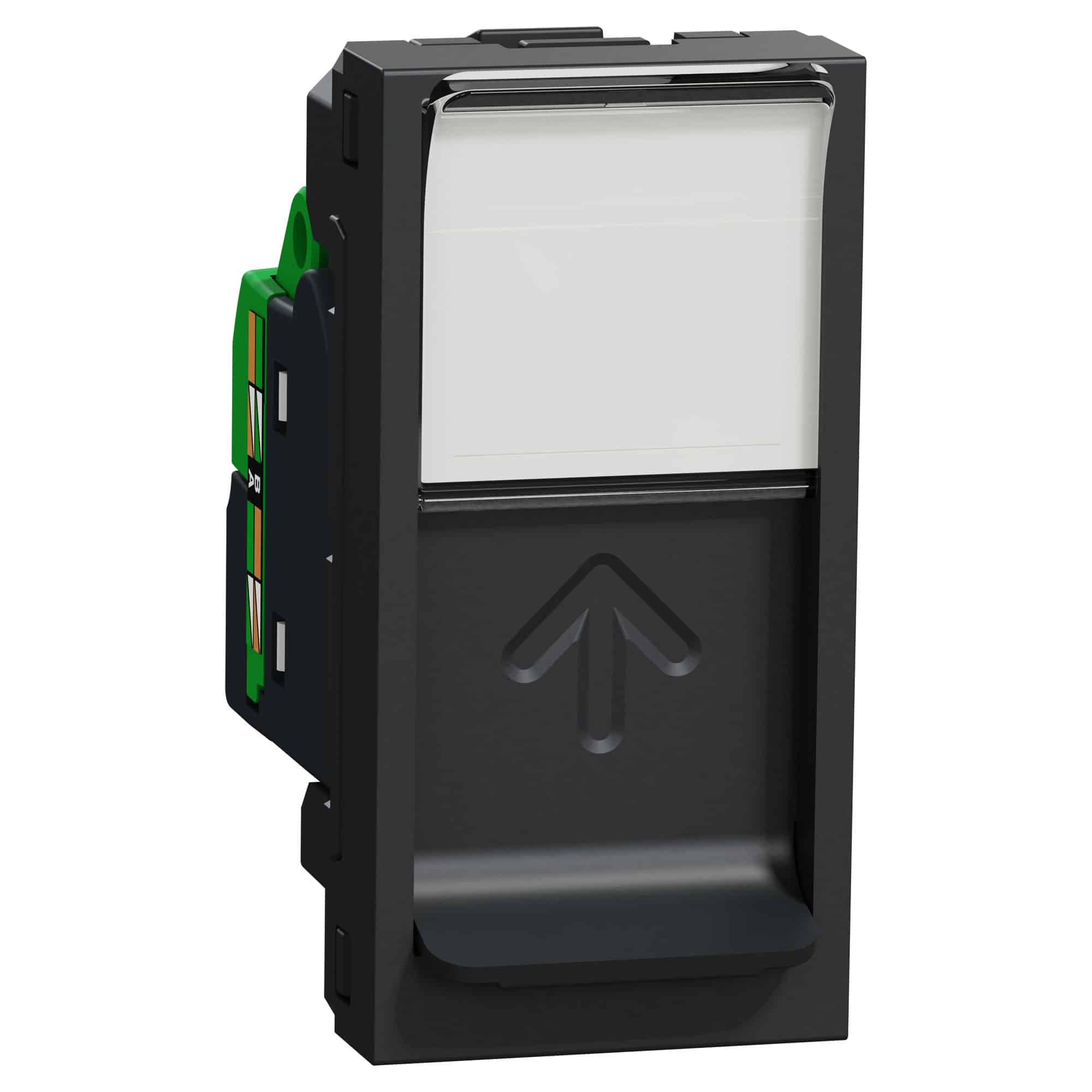 Priza modulara FTP RJ45 Schneider, cat.6a, antracit, 1M, Noua Unica ...