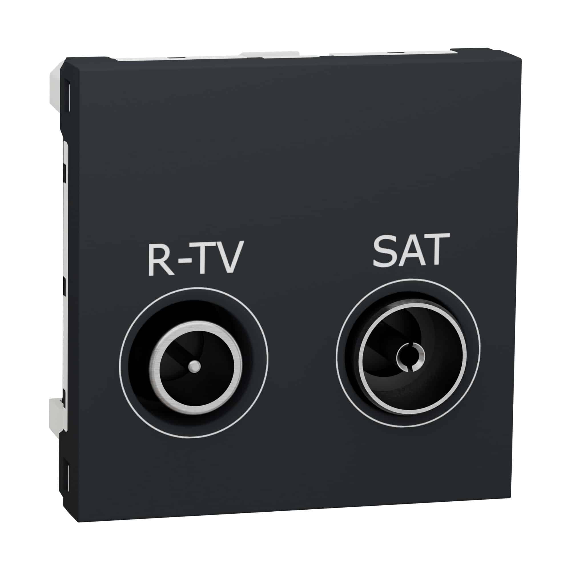 Priza modulara TV-RD-SAT Schneider, individuala, antracit, 2M, Noua ...