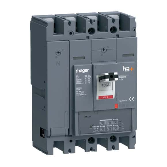 Intreruptor automat MCCB Hager, 4P, 50kA, fix, 400A, HMW401JR Electric Casa