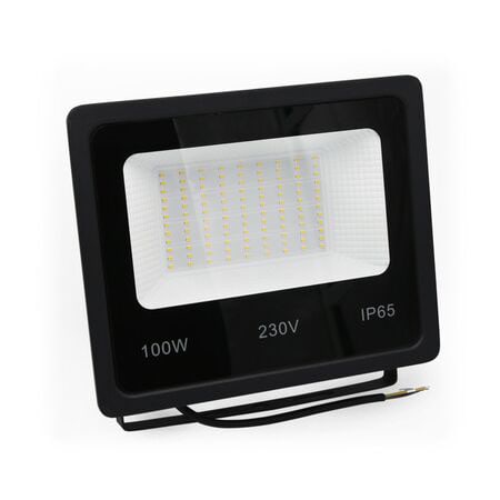 Proiector LED, rectangular, negru, 100W, 6200K, IP65, Lumen, 3-38010010 ...