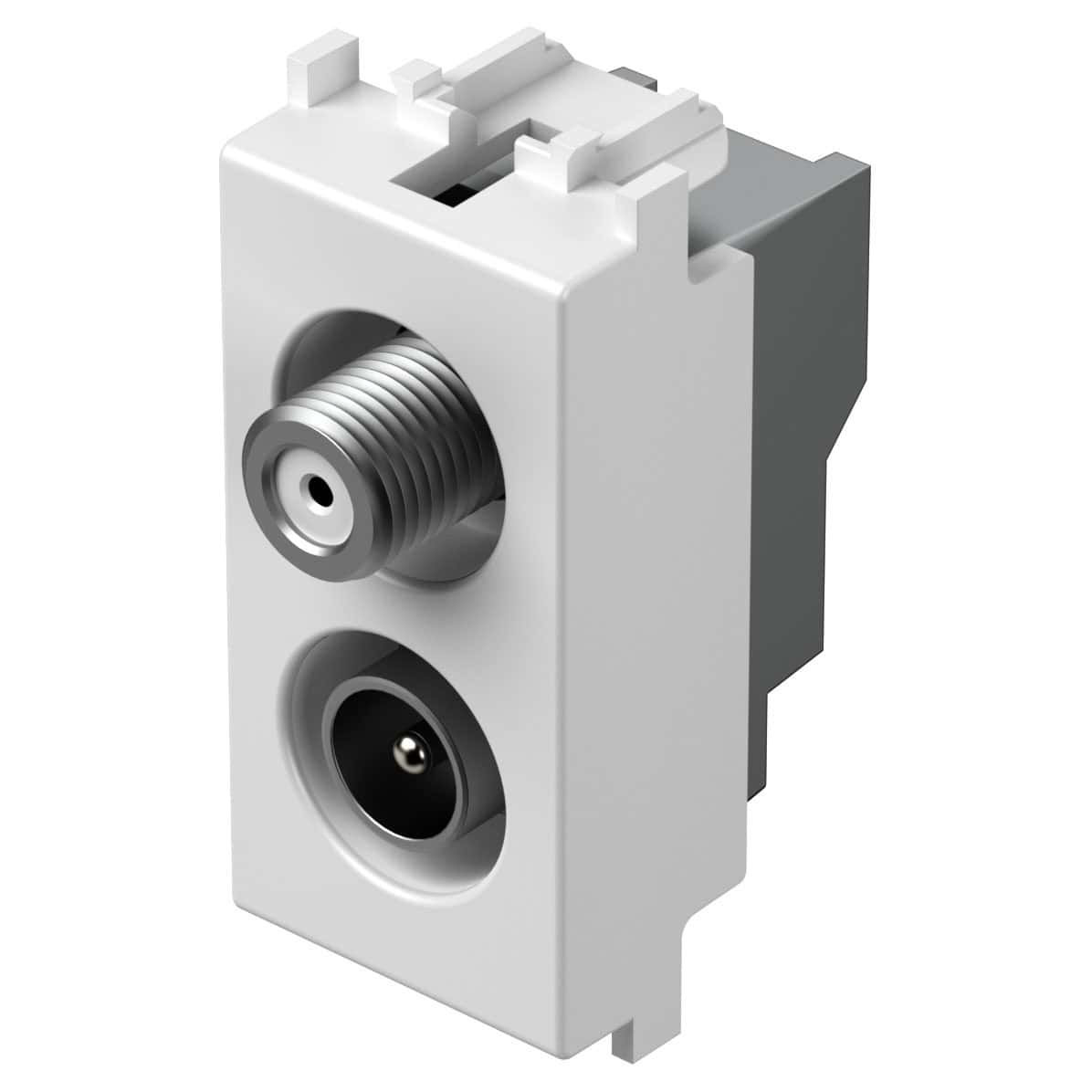 Priza modulara TV-SAT TEM, alb mat, 1M, Modul Electric Casa