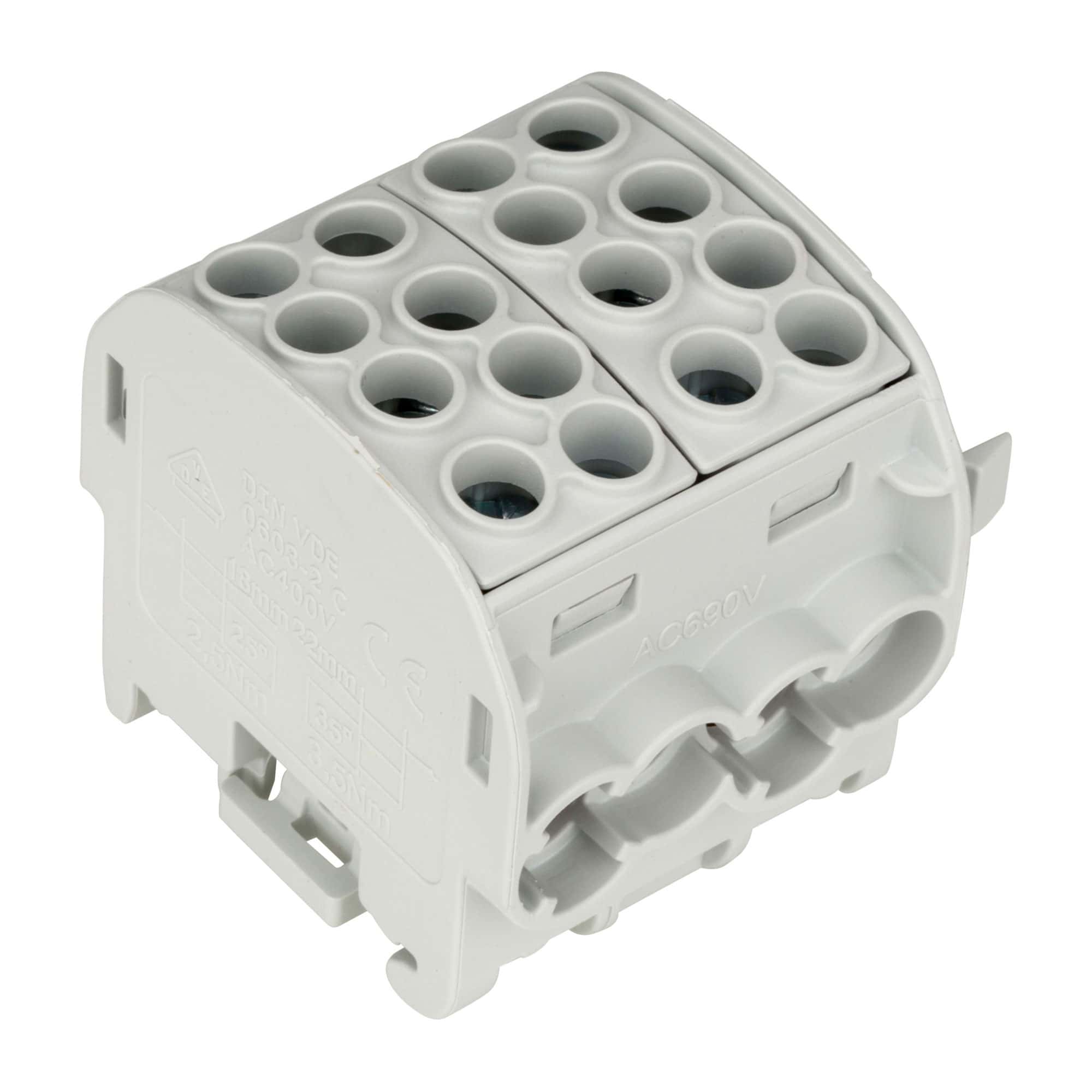 Clema de derivatie Schrack, 1P, sina DIN, 35mmp, gri, IK026212 Electric ...