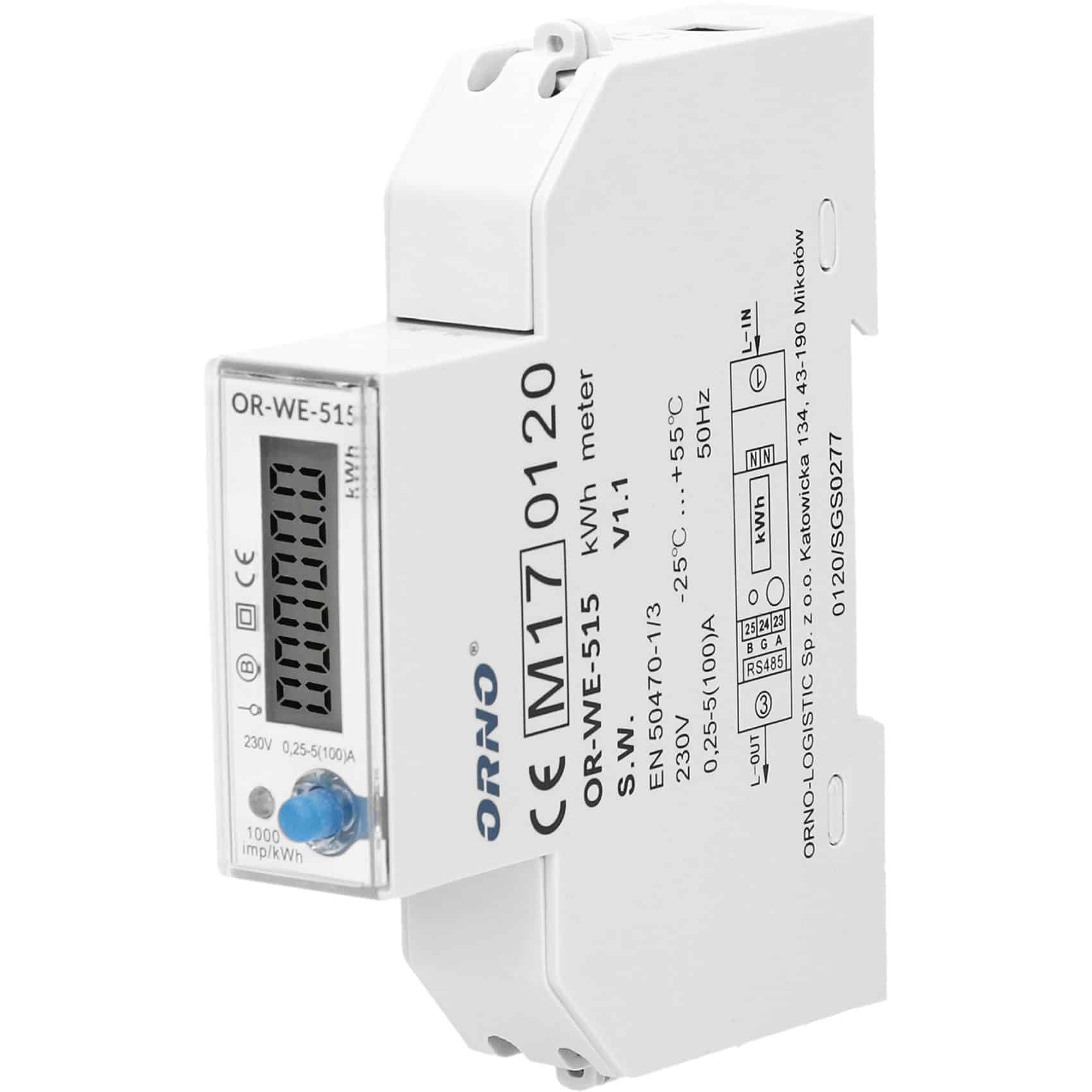 Contoar de energie electrica monofazat cu masurare directa, 100A, 1 ...