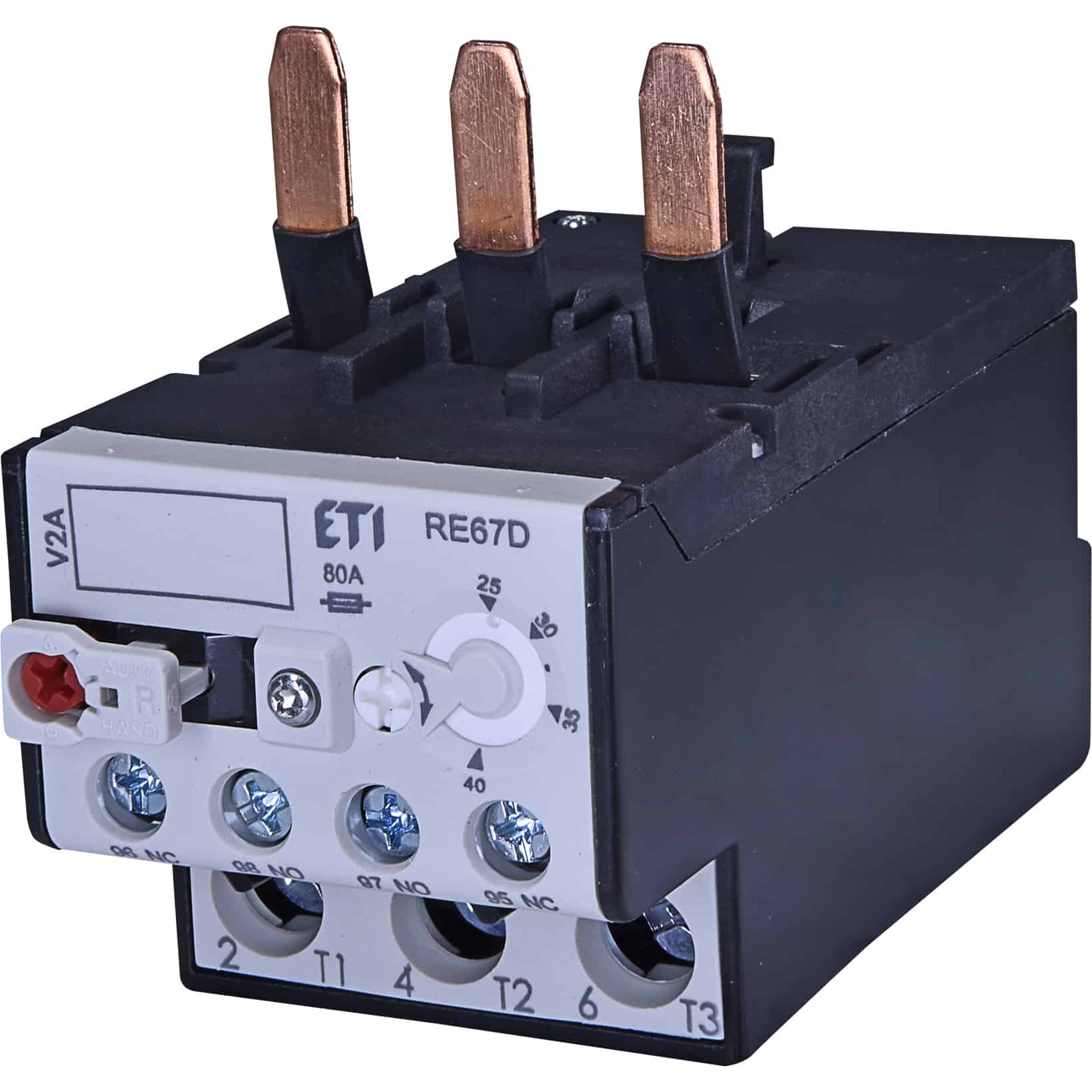 Releu termic ETI, 25-40A, 1ND+1NI, pentru contactoare CEM32...CEM40 ...